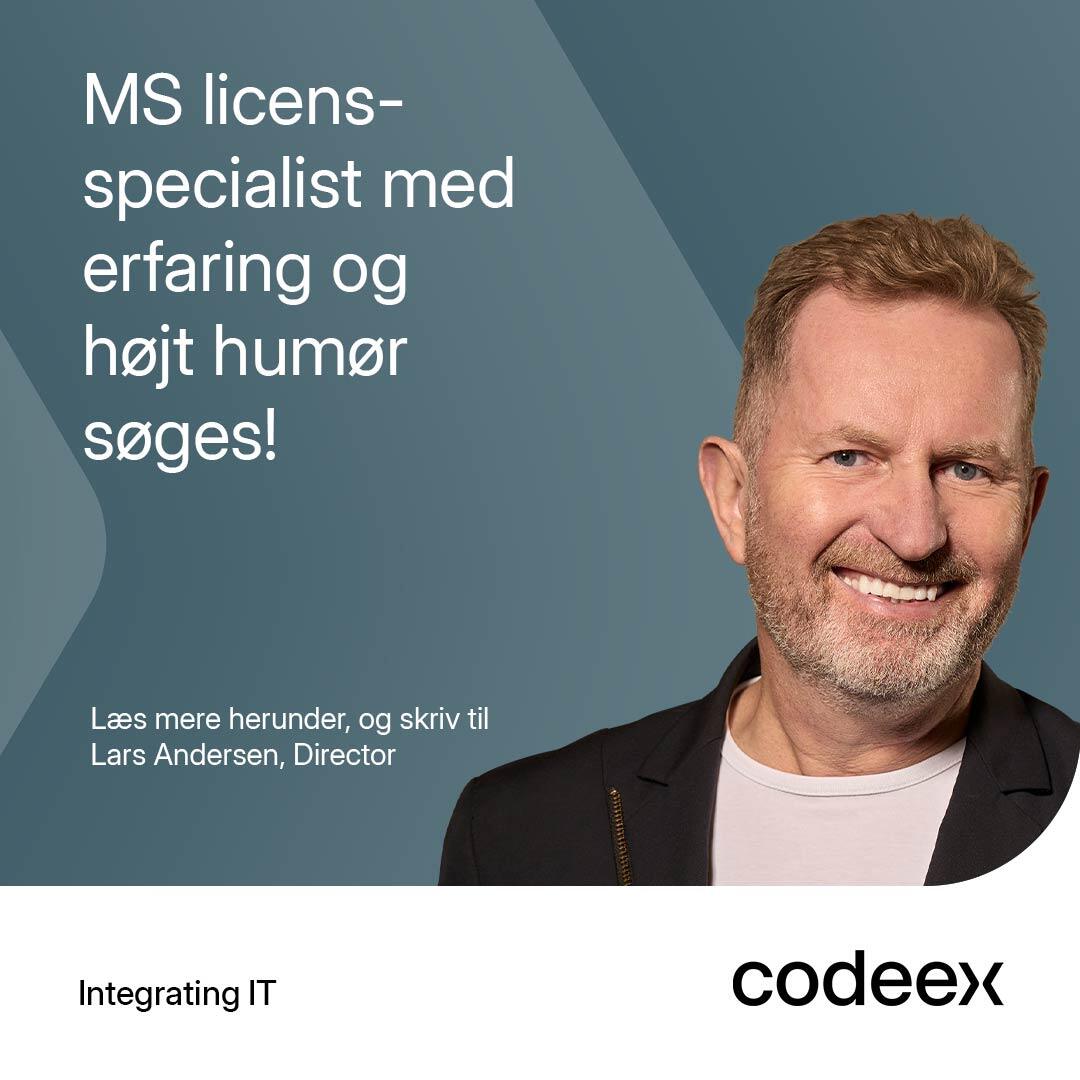 Codeex søger Licensspecialister til Aalborg og Herlev